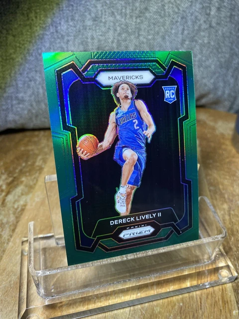2023-24 PANINI PRIZM Dereck Lively Ii Green Prizm Rookie #163 Dallas ...