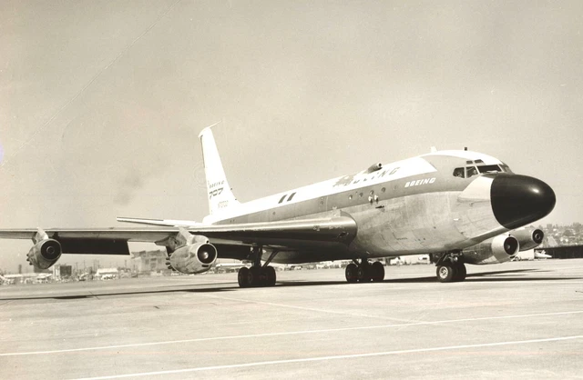 VERY RARE FINE Photograph Of The Prototype Boeing 707 Eqipped With ...