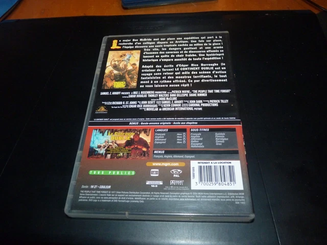 DVD &LE CONTINENT OUBLIE" Patrick WAYNE, Doug McCLURE EUR 5,95 ...