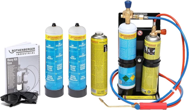 ROTHENBERGER ROXY KIT Eco Autogenschweißgerät Hartlötgerät Sauerstoff ...