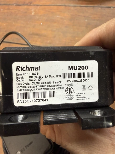 RICHMAT CONTROL BOX HJC26 + Power Supply for MU200 Linear Actuators ...