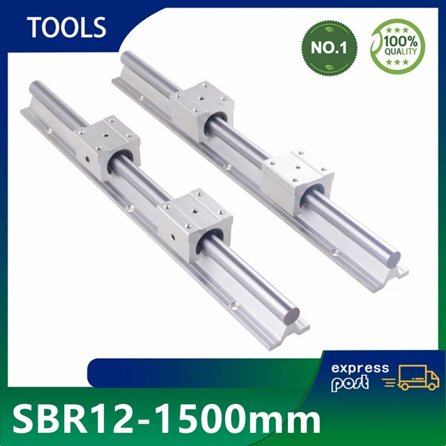 SBR12 LINEARSCHIENE GLEITSCHIENE Linearführung Führungsschiene 1500mm+Lagerblock EUR 68,00 ...