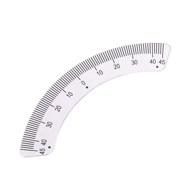 ANGLE PLATE SCALE Ruler 45 Degree Angle Arc Measuring Gauging Tools ...