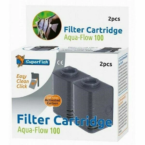 SUPERFISH FILTER CASSETTE Aqua-Flow - 100 & 150 Filter Cartridge 2pcs £ ...