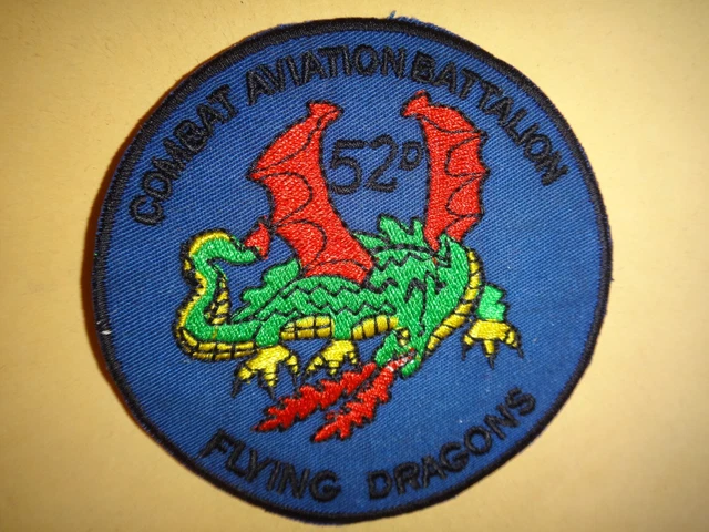 VIETNAM WAR PATCH US 52nd Combat Aviation Battalion FLYING DRAGONS £11.45 - PicClick UK