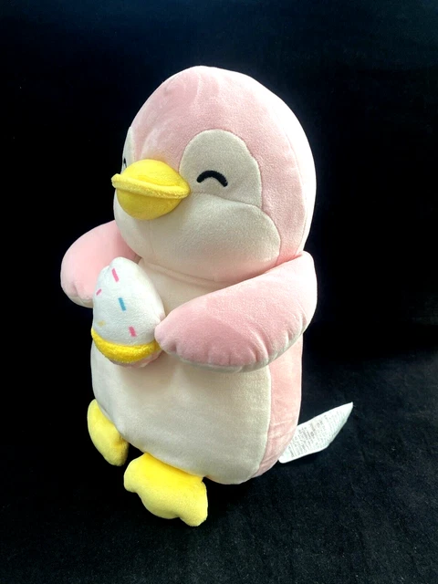 MINISO PENGUIN SOFT Toy Plush Pink Penguin Holding Ice Cream 13 inch £ ...