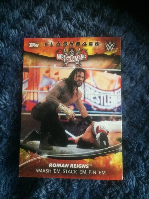 WWE SUPERSTARS 2021 X 5 Wrestlemania Flashback Cards Fresh From Packet ...