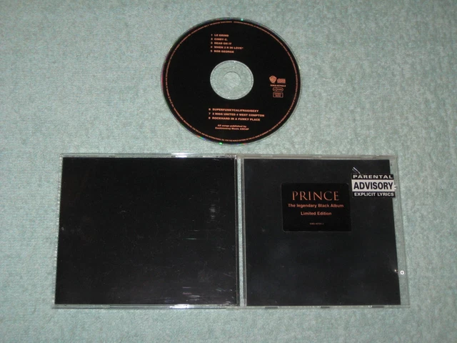 PRINCE THE BLACK Album deleted limited Germany CD (Warner Bros, 1994 ...