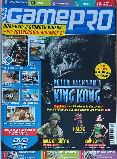 GAMEPRO AUSGABE 09/2005 August PlayStation Xbox Nintendo Halo 2 King ...