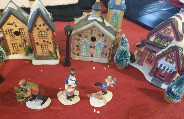 VILLAGE DE NOËL Complet Lumineux TBE EUR 50,00 - PicClick FR