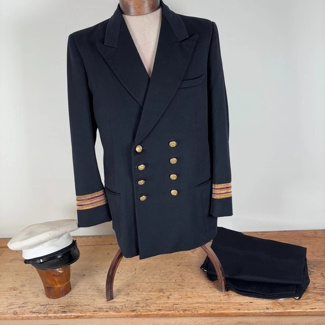 BRITISH ROYAL NAVY Uniform Post Ww2 Engineer Commander - Jacket ...