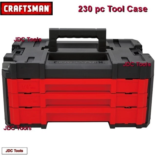 CRAFTSMAN 3 DRAWER Tool Case 230 Pc Versastack Empty **Tools Not ...