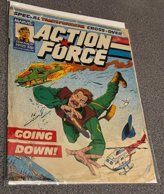 MARVEL UK ACTION Force / Transformers Comic Crossover # 25 - 1987 EUR 5 ...