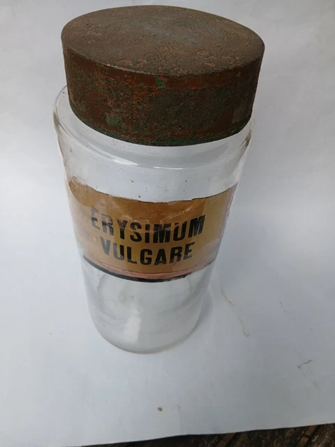 GRAND BOCAL DE pharmacie "Erysimun "en verre soufflé XIX ème EUR 30,00 ...