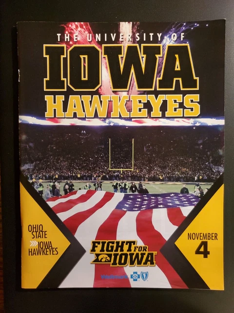 IOWA HAWKEYES OHIO State Buckeyes programme de football 11/4 2017 Iowa ...