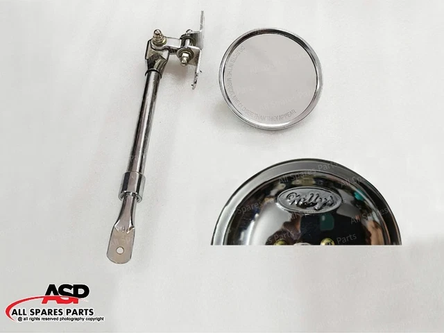 SIDE ARM 5& round mirror Chrome FitsWillys Jeep MB/GPW/2A/3A/B/M38/A1-6 ...