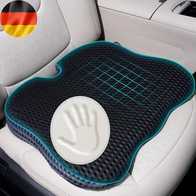 SITZKISSEN ORTHOPÄDISCHES SITZ Keilkissen Auto Sitz Sitzerhöhung Memory ...
