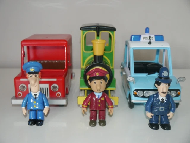 POSTMAN PAT TOYS Large Van Motorised Rocket Friction Police Car 3 ...