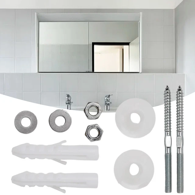 KIT DE VIS de fixation pratique installation bassin matériau fer argent ...