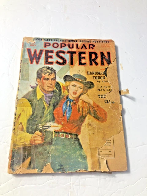POPULAR WESTERN, WESTERN pulp magazine, July 1952 £13.21 - PicClick UK