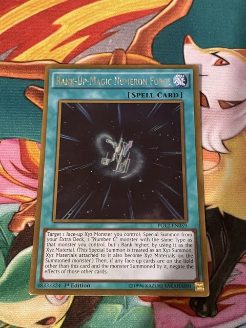 CARTE YUGIOH PGL2-EN059 Rank-Up-Magic Numeron Force Gold Rare 1ère édition comme neuve EUR 4,74 ...