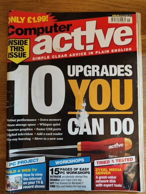 MAGAZINE - COMPUTER Active Magazine Issue #358 Nov 2011 10 Upgrades You Can Do £2.00 - PicClick UK