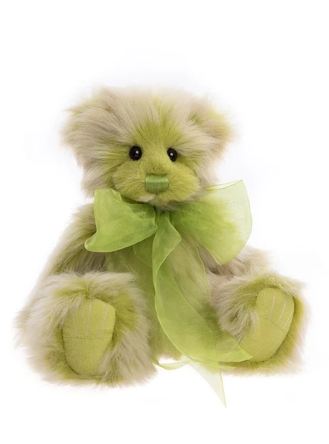 CHARLIE BEARS WEDNESDAY Lime Green Plush Teddy Bear - Soft, Cute ...