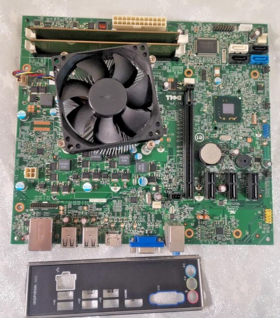 DELL LGA1155 (MIH61-R MB 10097 1) Motherboard with i3 CPU and I/O ...