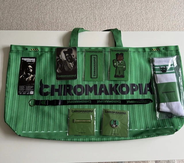 TYLER THE CREATOR Chromakopia Tour VIP Sticky complete merch bag. Brand ...