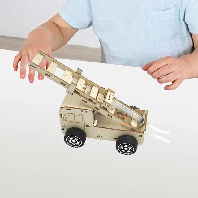 DIY AERIAL LADDER Fire Truck Model Science Experiment Set for Classroom ...