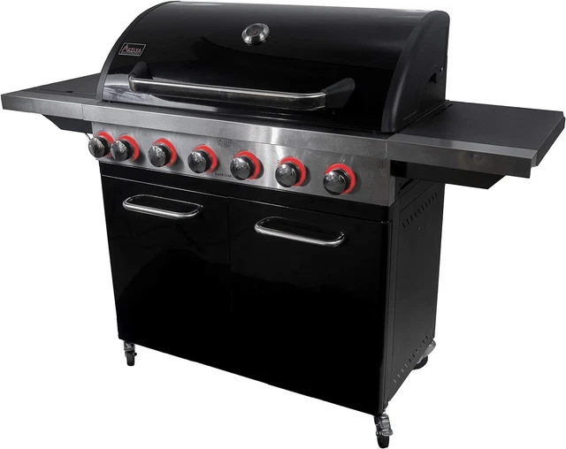 Activa Black Star 700 Gasgrill 6 Brenner Gas Grill Gasgrillwagen Guss