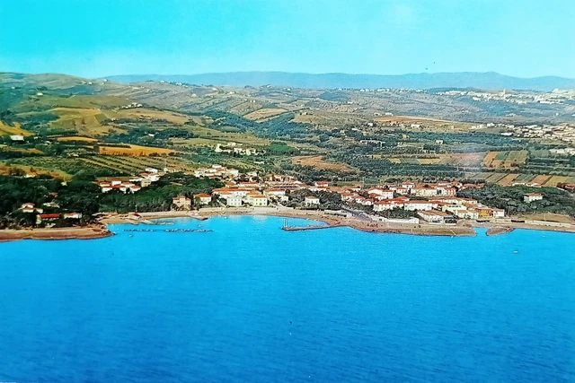 CARTOLINA - CALETTA di Castiglioncello dall'Aereo ( Livorno ) - 1972 ...