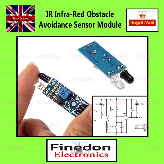 OBSTACLE AVOIDANCE IR Sensor Infrared Photoelectric Module Arduino ...