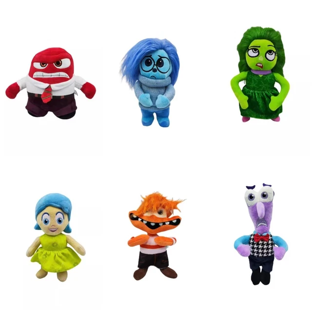 NEW OFFICIAL 12& Inside Out Soft Toy Plush Emotion Anxiety Fear Anger ...