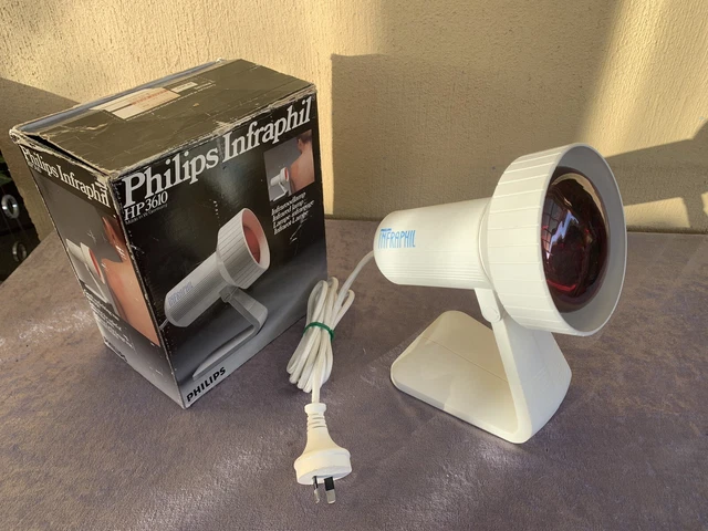 VINTAGE PHILLIPS INFRAPHIL HP3610 Infrared Heat Therapy Lamp Working ...