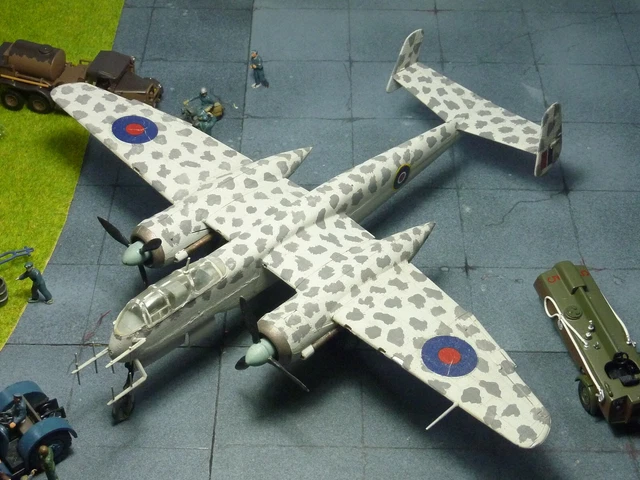 HEINKEL HE219 UHU Luftwaffe - RAF captured 1/72 kit built & finished ...