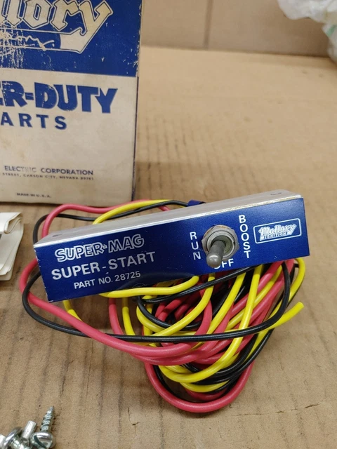 RARE VINTAGE MALLORY Super Magneto Super Start Boost Switch # 28725 ...