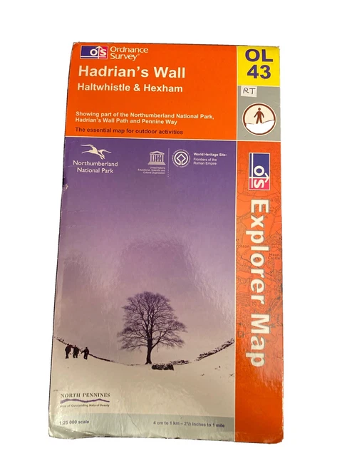HADRIANS WALL OS Explorer Ordnance Map With A Fault See 2nd Photo ...