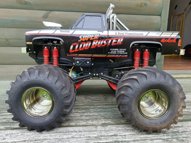 TAMIYA SUPER CLODBUSTER Black Edition 1/10 Scale 4x4x4 Rc Monster Truck ...