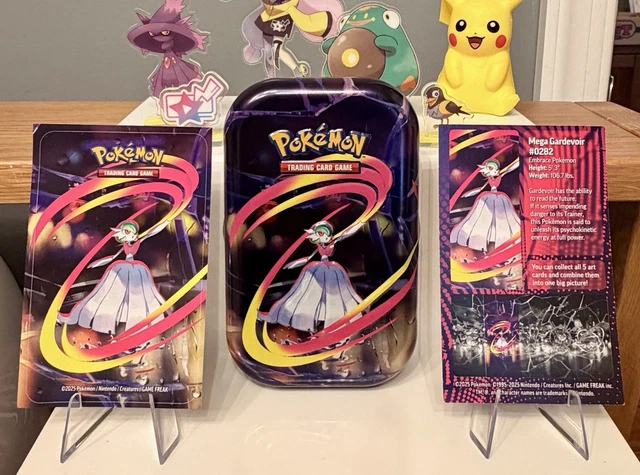 POKEMON TCG: MEGA Evolution Mini Tin (No Packs Inside) Mega Gardevoir ...
