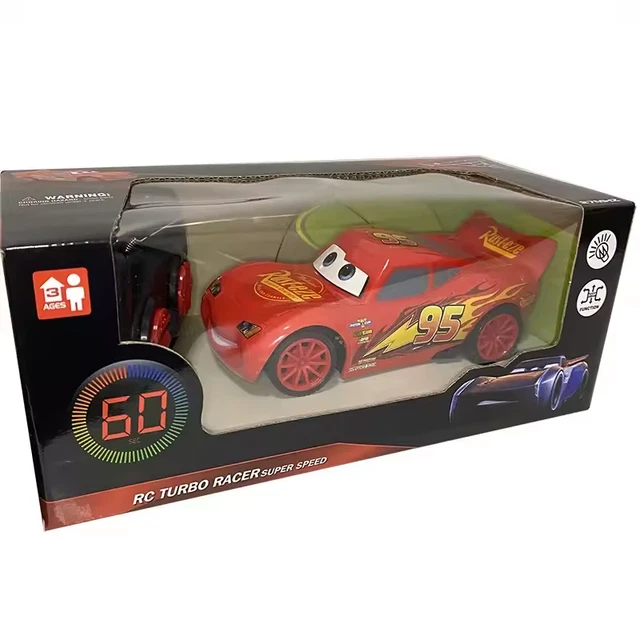 DISNEY PIXAR CARS 2 RC Lightning McQueen Turbo Racer Remote Control Toy ...