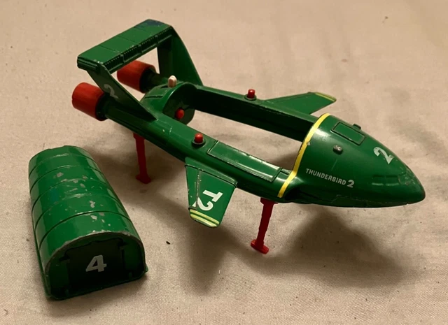 VINTAGE 1992 MATCHBOX Thunderbirds Die-cast Thunderbird 2 Model Toy ...