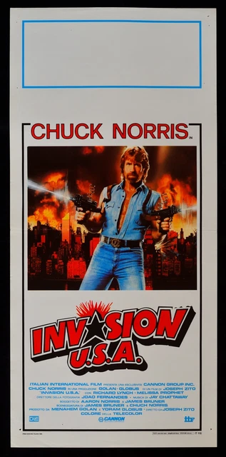 AFFICHE INVASION USA Chuck Norris Joseph Zito Richard Lynch Prophet Spy ...