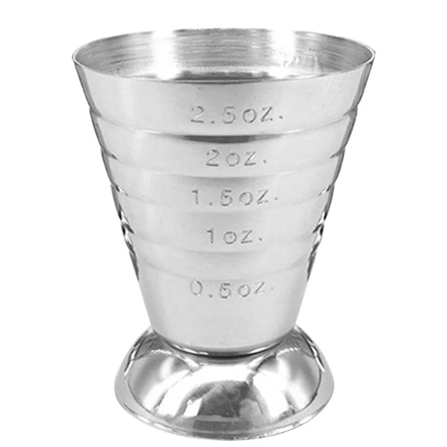 ML/OZ/TBSP 75ML STAINLESS Steel Measure Cup Cocktail Tool Bar Mixed ...