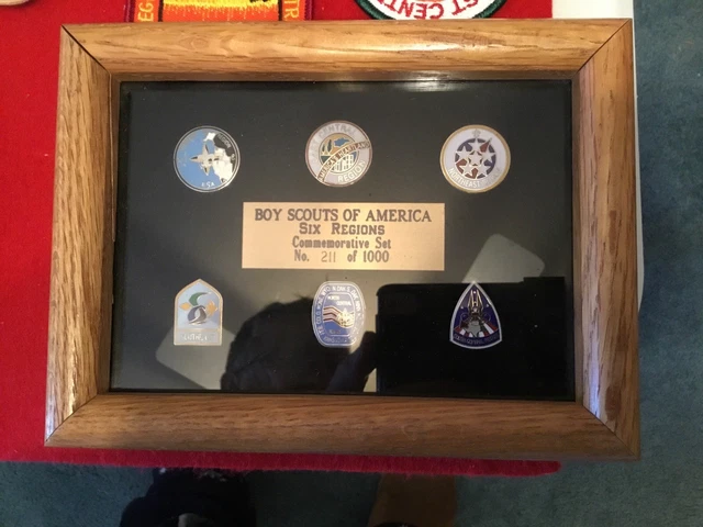 BOY SCOUT REGION hat pin all six regions commerative set 211 of 1000 ...