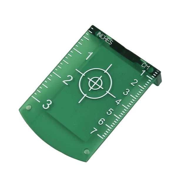 CENTIMETER AND INCH Scaled Precision Plastic Target Plate for Red Laser ...