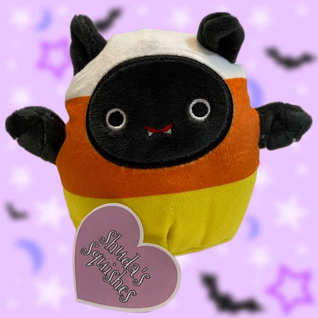 SQUISHMALLOW HALLOWEEN MYSTERY Capsule 4" EMILY Candy Corn Bat 2022 ...