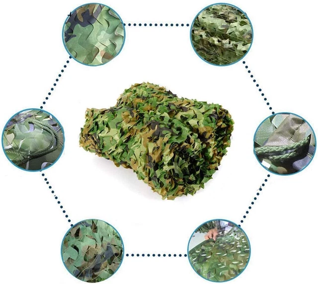 CAMO NETTING MILITARY Woodland Desert Leaves Camouflage Army Hunting ...