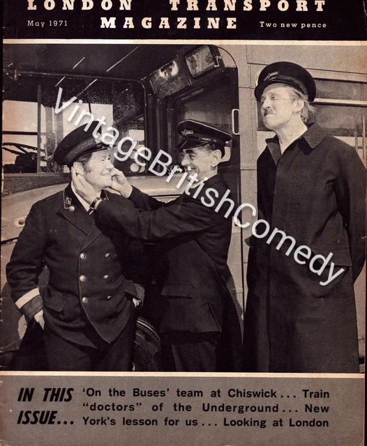 RARE LONDON TRANSPORT Magazine - 1971 - On The Buses, Reg Varney ...