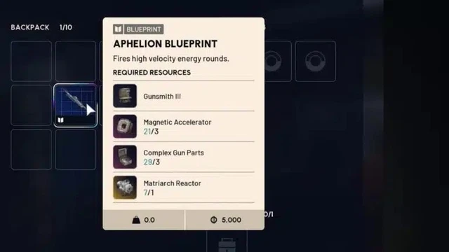 APHELION BLUEPRINT | ARC Raiders | Cheap | Fast Delivery £3.00 ...